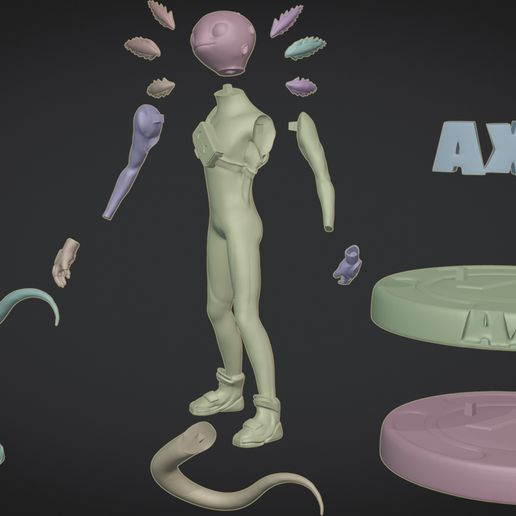 🧄 Fortnite Axo Skin・ STL File for ・Cults