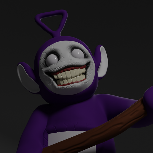 🪓 tinky winky creepy・ STL File for ・Cults
