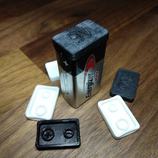Free 3D file 9V Battery Cap 🔋 ・3D printable model to download・Cults