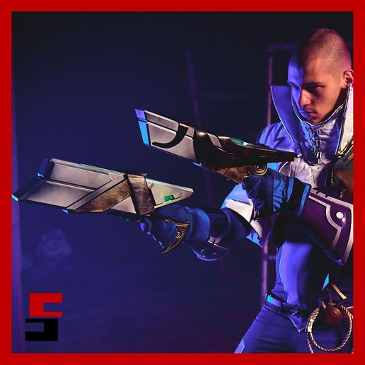 Fichier 3D Lucian Pistols Prop Replica League of Legends LoL Gun ...