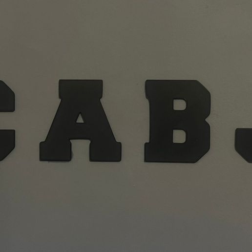 👄 ACRONYM CABJ BOCA JUNIORS・ STL File for 3D printing・Cults