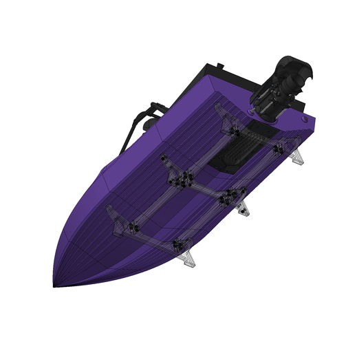 Purple Ace - 1/6 Scale Sprint Jet Boat - HPW40 incl. - Cults3D 3D Model ...