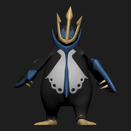 🐉 Pokemon - Piplup, Prinplup and Empoleon with 2 poses・ STL File for ・Cults