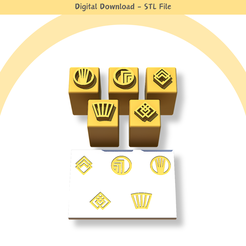 Clay Stamps・3 3D Models & STL Files to Download・Cults