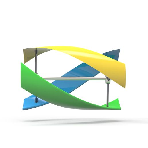 STL file Vertical wind turbine 🌬️ (STEP)・3D printable model to download ...