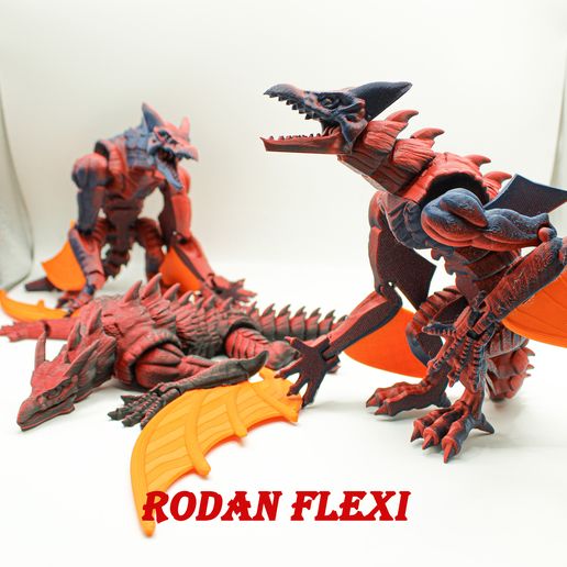 👹 rodan_flexi・ 3D File for 3D printing・Cults