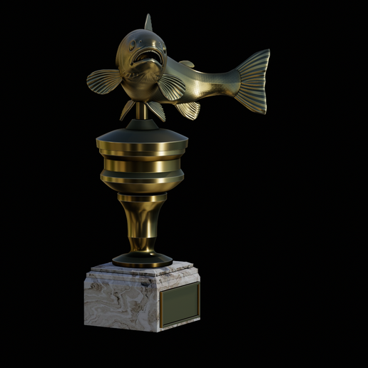 🐠 fish rainbow trout / Oncorhynchus mykiss trophy cup for 3d printing ...