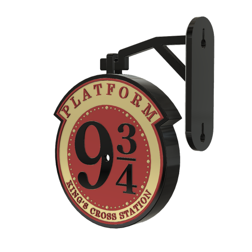 🕰️ Harry Potter Wall Clock Platform 9 3/4・ STL File for 3D printing・Cults