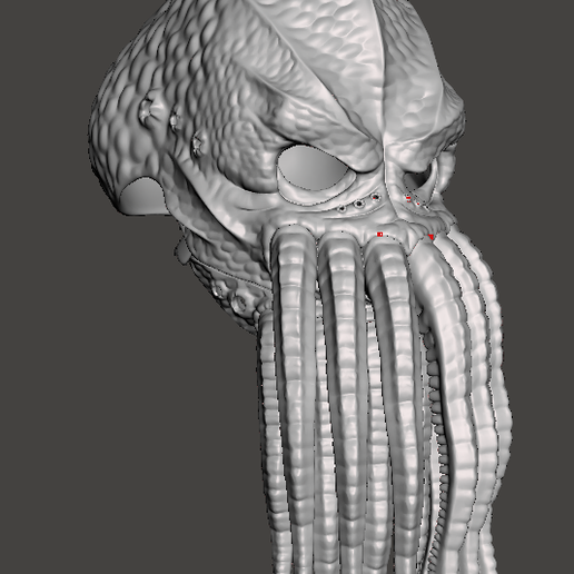 🐙 Kraken Moving Jaw mask・ OBJ File for 3D printing・Cults