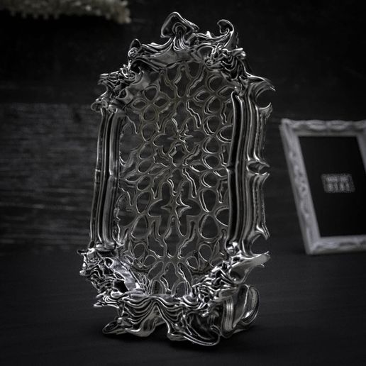 🖼️ Frame 28 weird gothic dark.・ 3D File for 3D printing・Cults