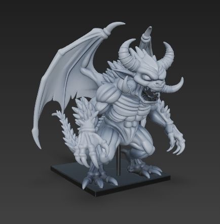 👹 Ruling Terror - Winged Demon Lord 3D Print Model・ STL File for 3D ...