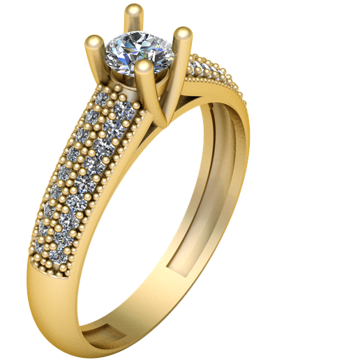 STL file turkish style hip hop engagment ring 3d printable model 💍 (OBJ ...