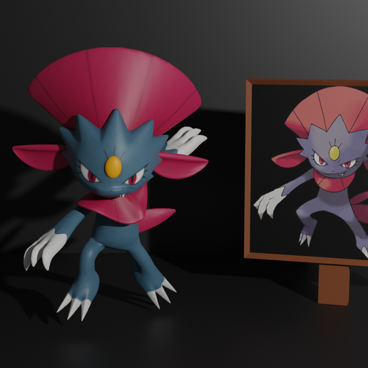 🐉 Weavile pokemon 3D print model・ STL File for ・Cults