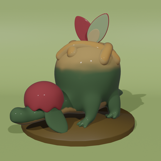 🐉 Appletun/Pokemon・ STL File for 3D printing・Cults