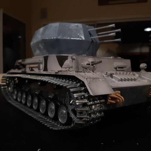 🪖 Panzer IV Flak Turret (Wirbelwind) 1/16・ 3D File for ・Cults