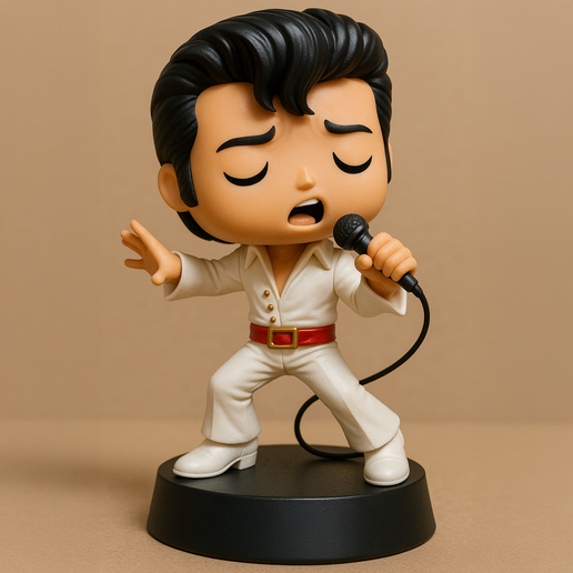 👾 Elvis Presley - Action Figure・ STL File for 3D printing・Cults