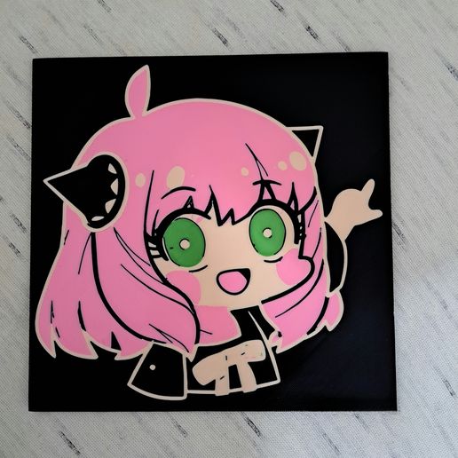 3D print Anya Wall Art • made with Bambu lab a1・Cults