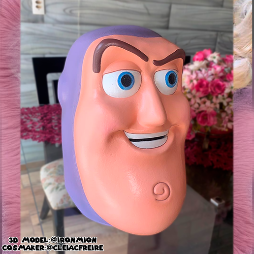 STL file Buzz Lightyear Head For Cosplays ( Toy Story Version) 🪖 ・Model ...