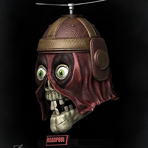 👤 Headpool Deadpool Head Bust・ 3D File for 3D printing・Cults