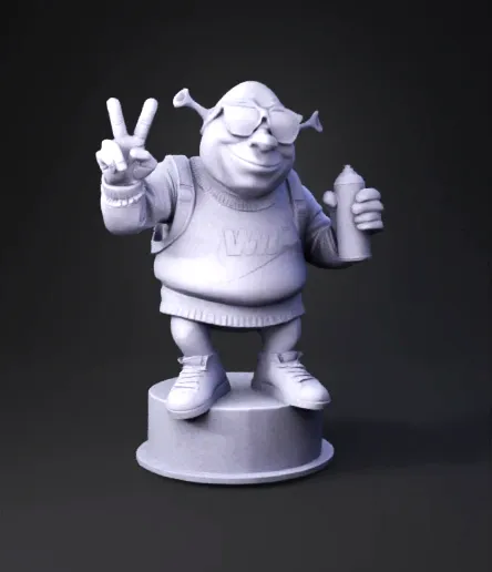 👽 Shrek・ STL File for 3D printing・Cults