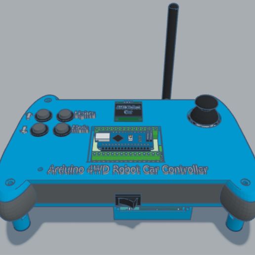 🕹️ Arduino Joystick controller with oled display for ARDUINO RC car - 4WD ROBOT CAR・Archivo STL ...