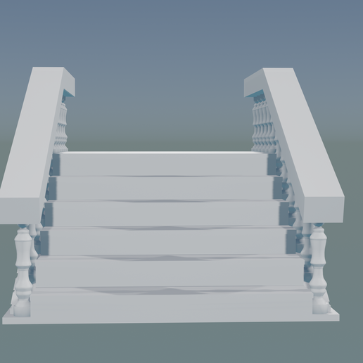 🪜 Modern 3D Staircase Design・ STL File for 3D printing・Cults