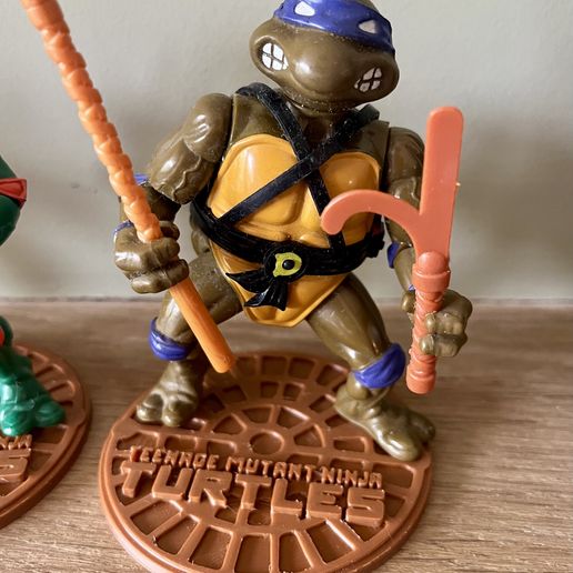🦸 TMNT Figure Stand・ STL File for 3D printing・Cults
