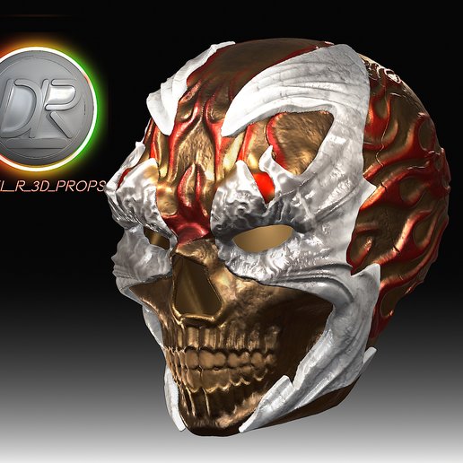 👻 Ghost Spawn Helmet・ STL File for 3D printing・Cults
