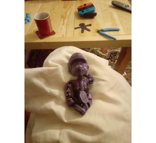 🎲 mario bros flexible articulated・Free STL File for ・Cults