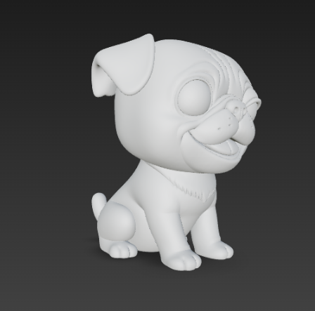 🐶 Funko Pop Smiling Pug・ STL File for 3D printing・Cults