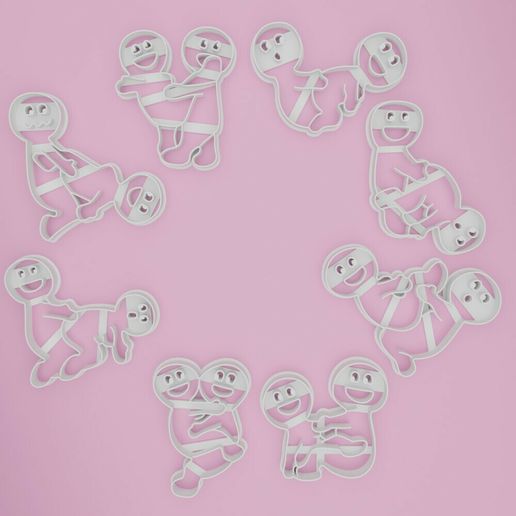 STL file Kamasutra 2 positions cookie cutter set (8pcs) 🍪 ・3D printer ...
