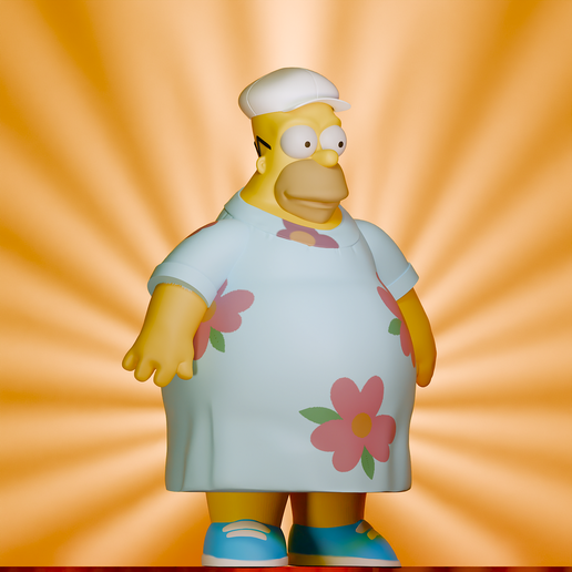 🍩 Stylized Figure - Fat Homer (Fan Art) | 3D Model for Printing・ STL ...