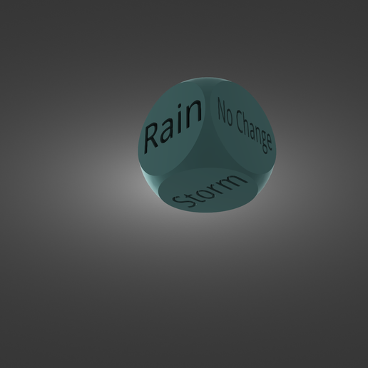 STL file Weather Dice for DnD 🎲 ・3D print design to download・Cults