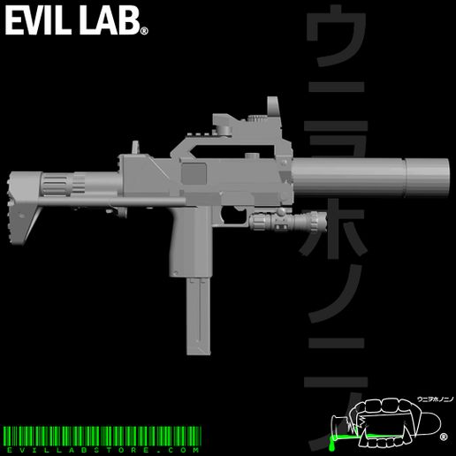 STL file MAC 10 Tactical V1 1/12 scale 🔫 ・Design to download and 3D ...