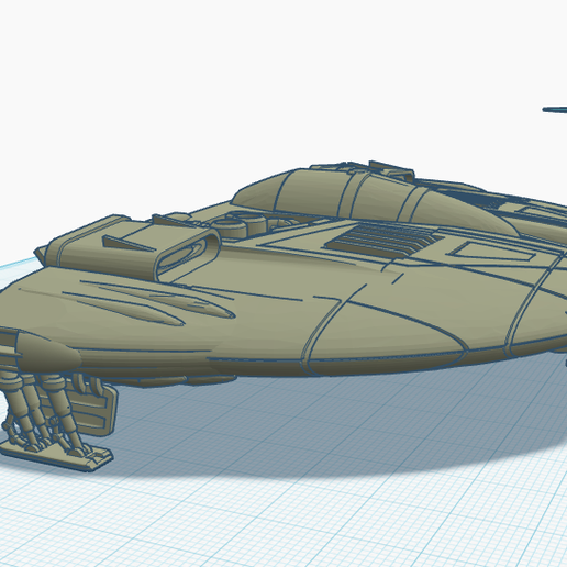 ⭐ D-Wing Starfighter・Free STL File for 3D printing・Cults