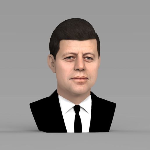 👤 John F. Kennedy bust for full color 3D printing・ 3D File for 3D ...