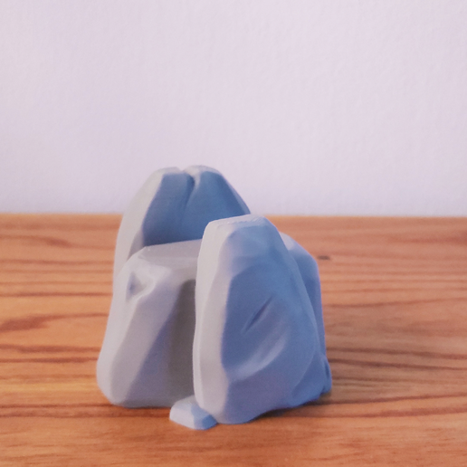 🎮 Stacked Rock Controller Stand・Free STL File for 3D printing・Cults