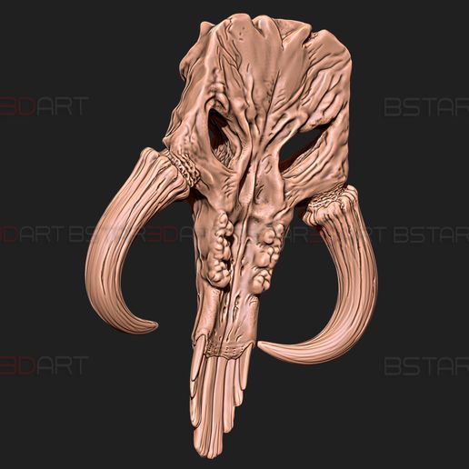 💀 Mythosaur Skull High Quality - Mandalorian Starwars Movie・ 3D File ...