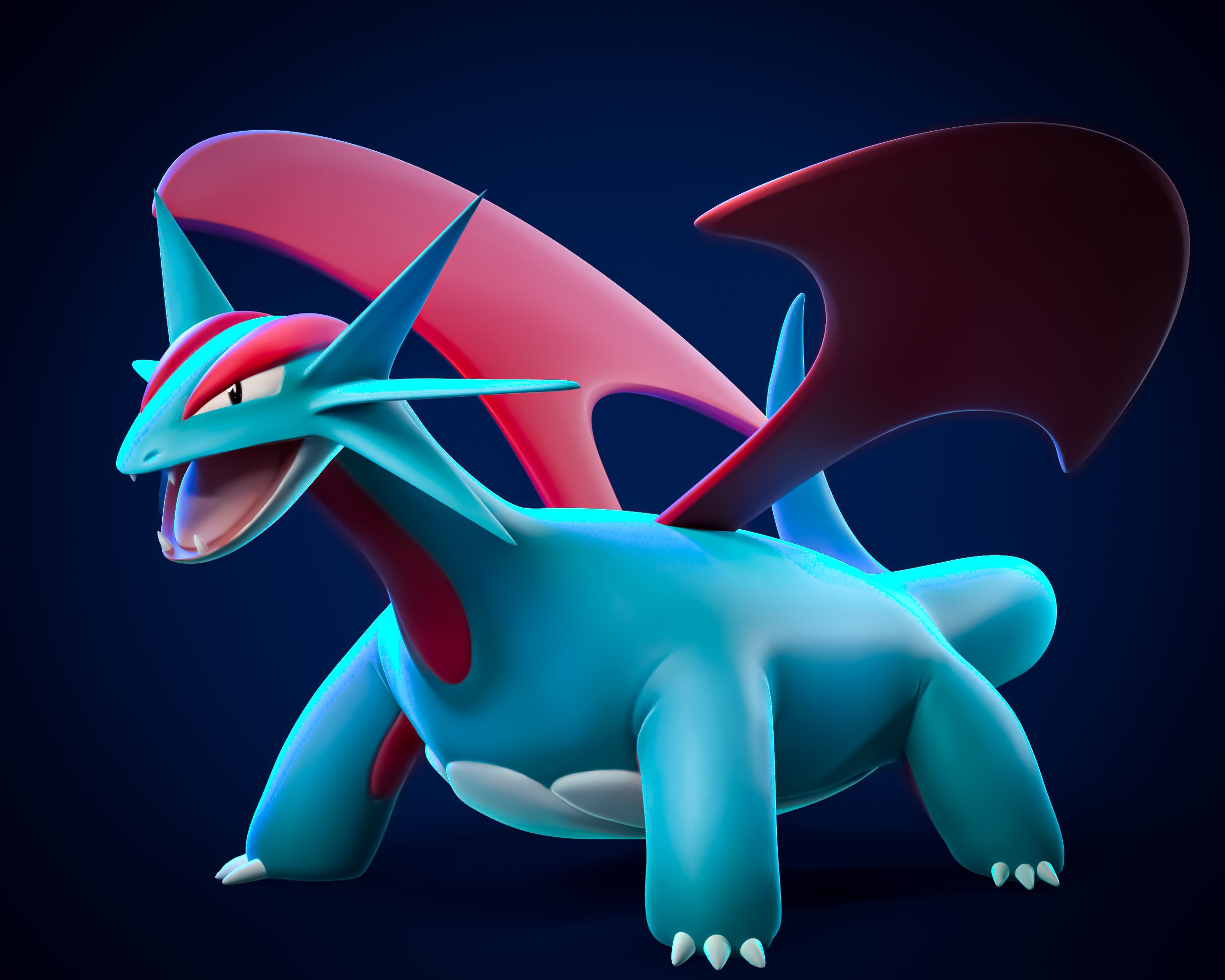 STL file salamence pokemon・3D printable model to download・Cults