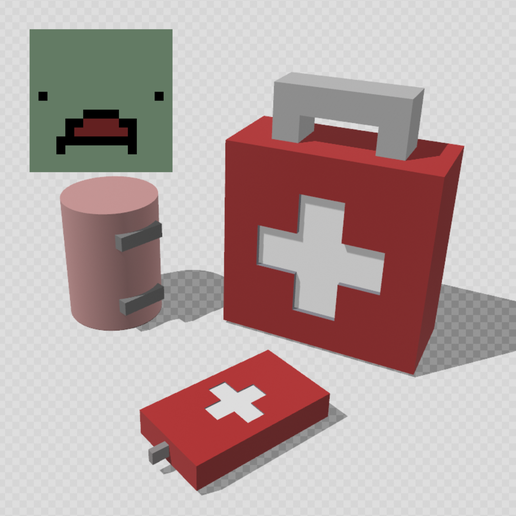Archivo STL UNTURNED │ Medikit X Vendaje X Bolsa de sangre Bundle 🧟 ...