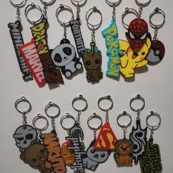 Download 19 3D models from Keychain packs listed by BT3D_ • 3D printer ...