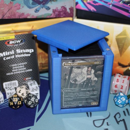 STL file Commander Mini Snap Deck Box - Base Model 📦 (3MF)・3D printable ...