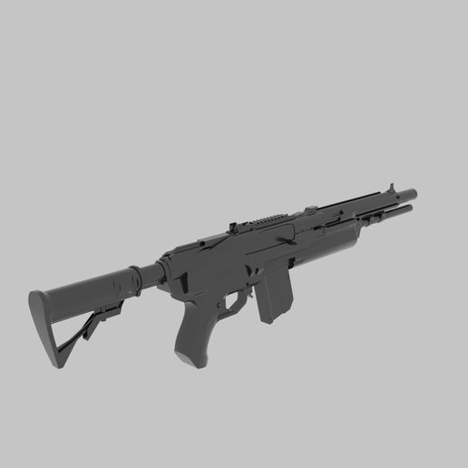 🧸 Alpha Jackal – Futuristic Tactical SMG 3D Model for Printing・ STL ...