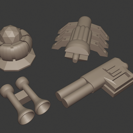 Fichier 3D Gaslands Weird Weapon Number Three Set 🔫 ・Plan pour impression 3D à télécharger・Cults