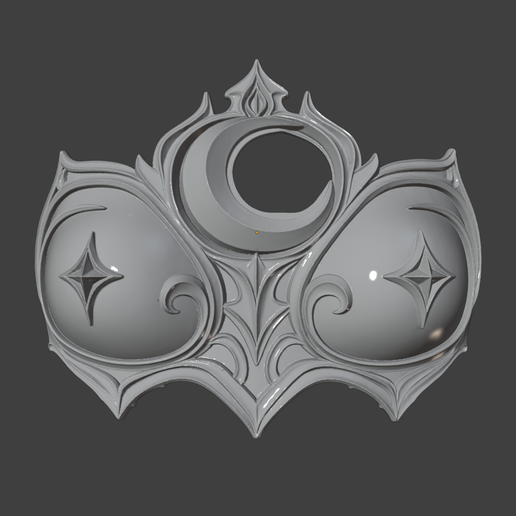 🌙 Luna Bra Armor・ STL File for 3D printing・Cults