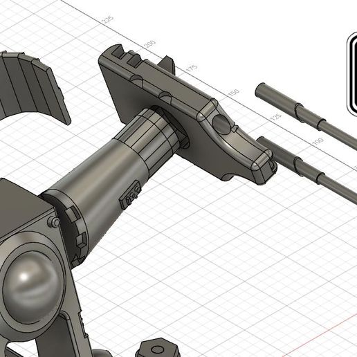 ⭐ Star wars Mandalorian articulated scorpenek annihilator droid 3D ...