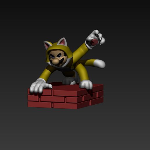 Fichier 3D Chat Mario - Super Mario Bros 🎲 ・Objet imprimable en 3D à ...