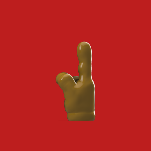 middle finger pointer 3d print
