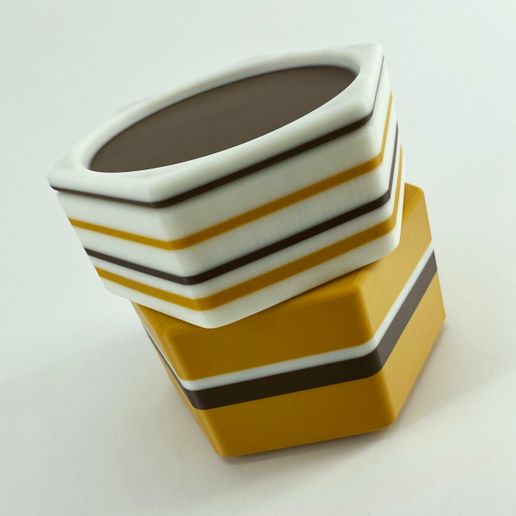 Free STL file CH128-90 Stacking Modular Container 🥣 ・Model to download ...