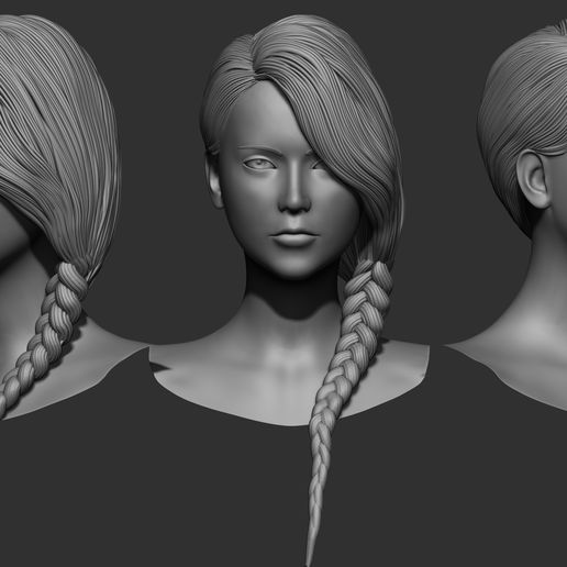 ♀️ 28 Female hair・ 3D File for 3D printing・Cults